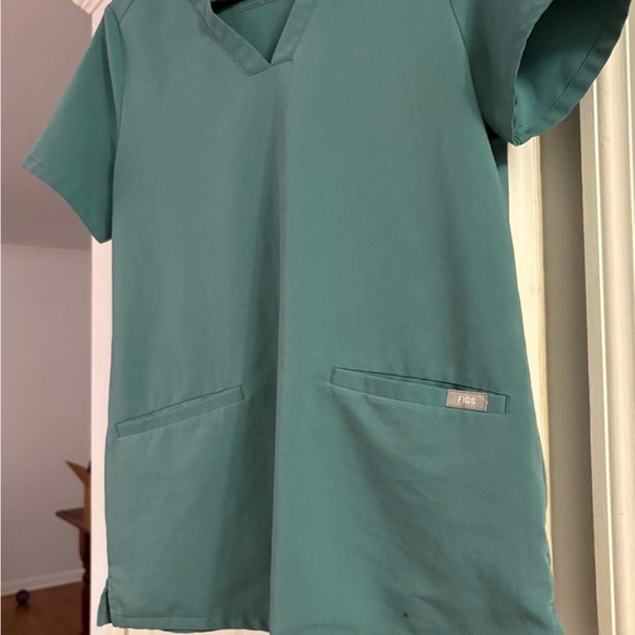 Figs | Tops | Figs Jade Green Vneck Scrub Top | Poshmark